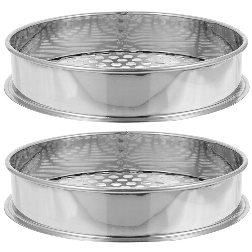 CIMAXIC 2Pcs Manual Soil Sieves Stainless Steel Mesh Gardening Tools ...