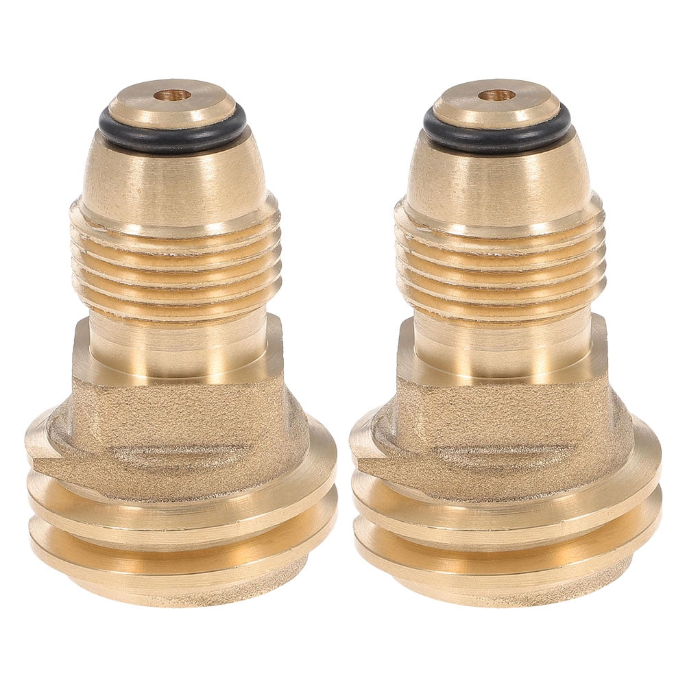 2pcs Gas Propane Quick Connect Adapter Copper Gas Propane Connector Pol ...
