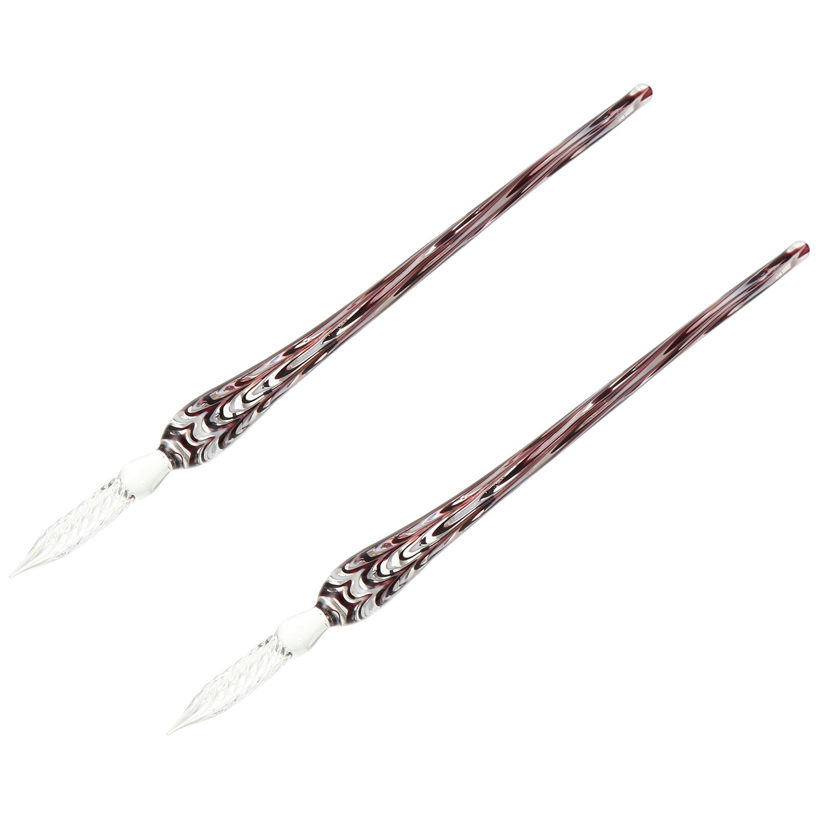 2pcs Glass Dipping Pen High Borosilicate Glass Dip Pen Glass Drawing Pen Writing Decoration For