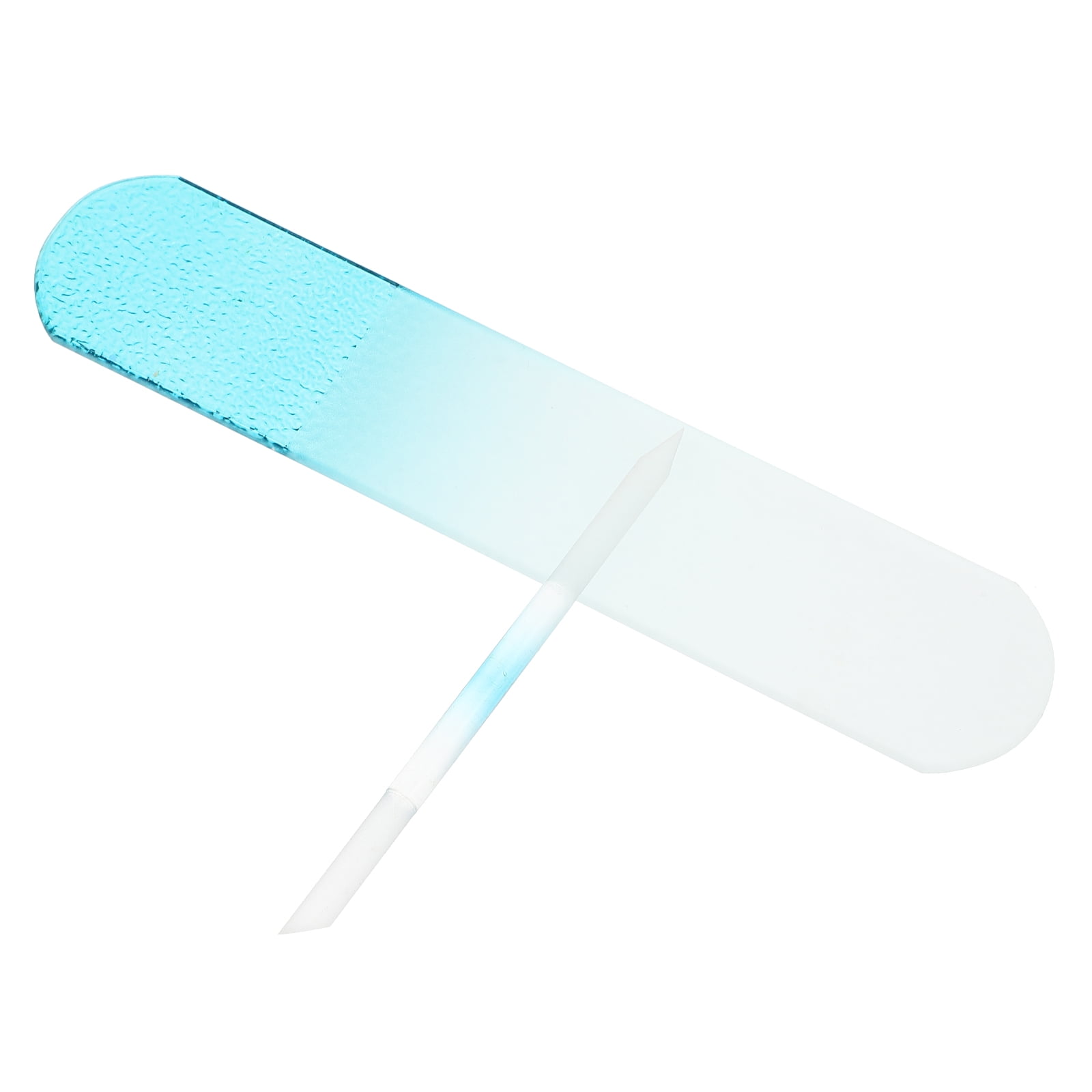 ifundom Nail Salon Supplies Glass Manicure Files Sky-Blue 2Pcs ...