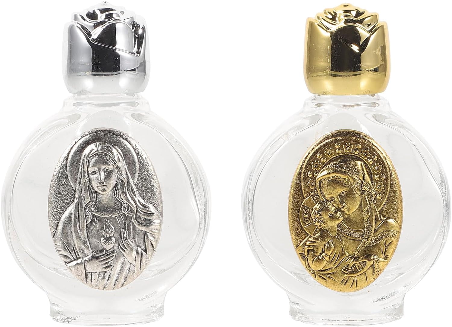 2pcs Glass Holy Water Bottle, Decorative Bottles Holy Water Container ...