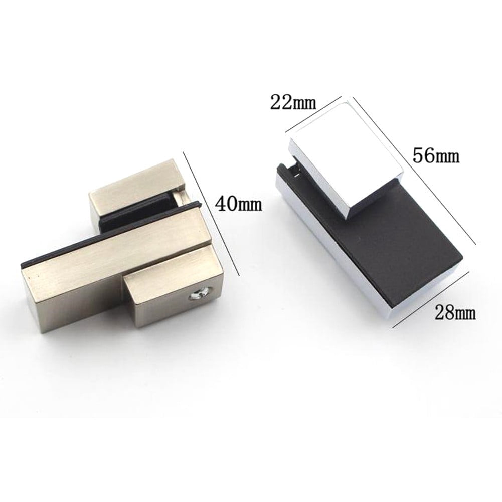 2pcs Glass Shelf Brackets Adjustable Wall Mounting Zinc Alloy Glass ...