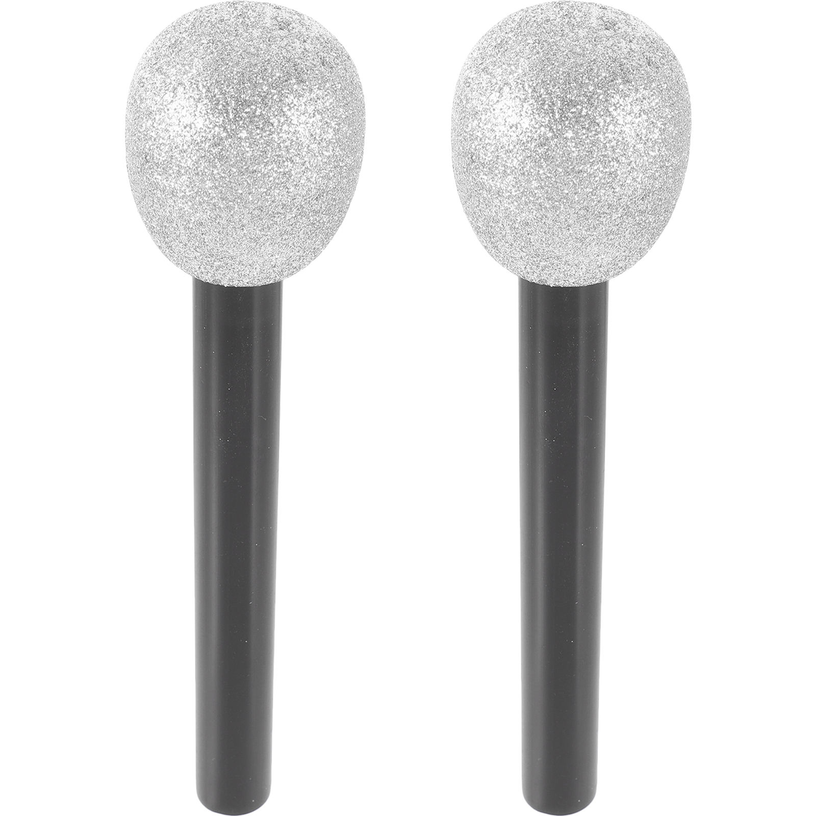 2pcs Glitter Microphone Toys Fake Microphone Models Kids Microphone ...