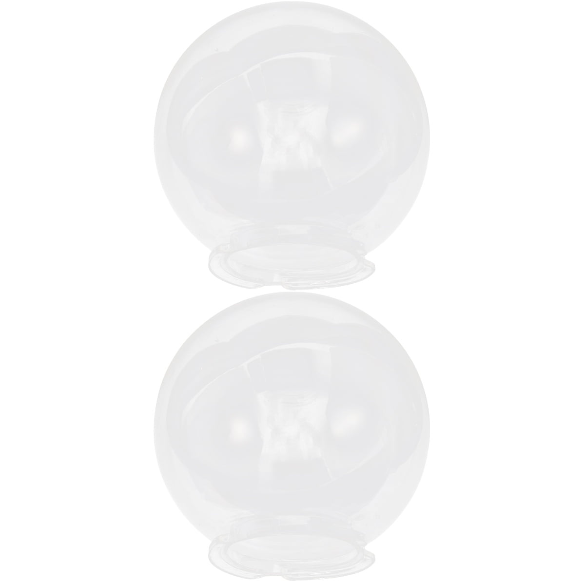 2pcs Globe Light Plastic Lamp Protector Plastic Outdoor Lamp Shade ...