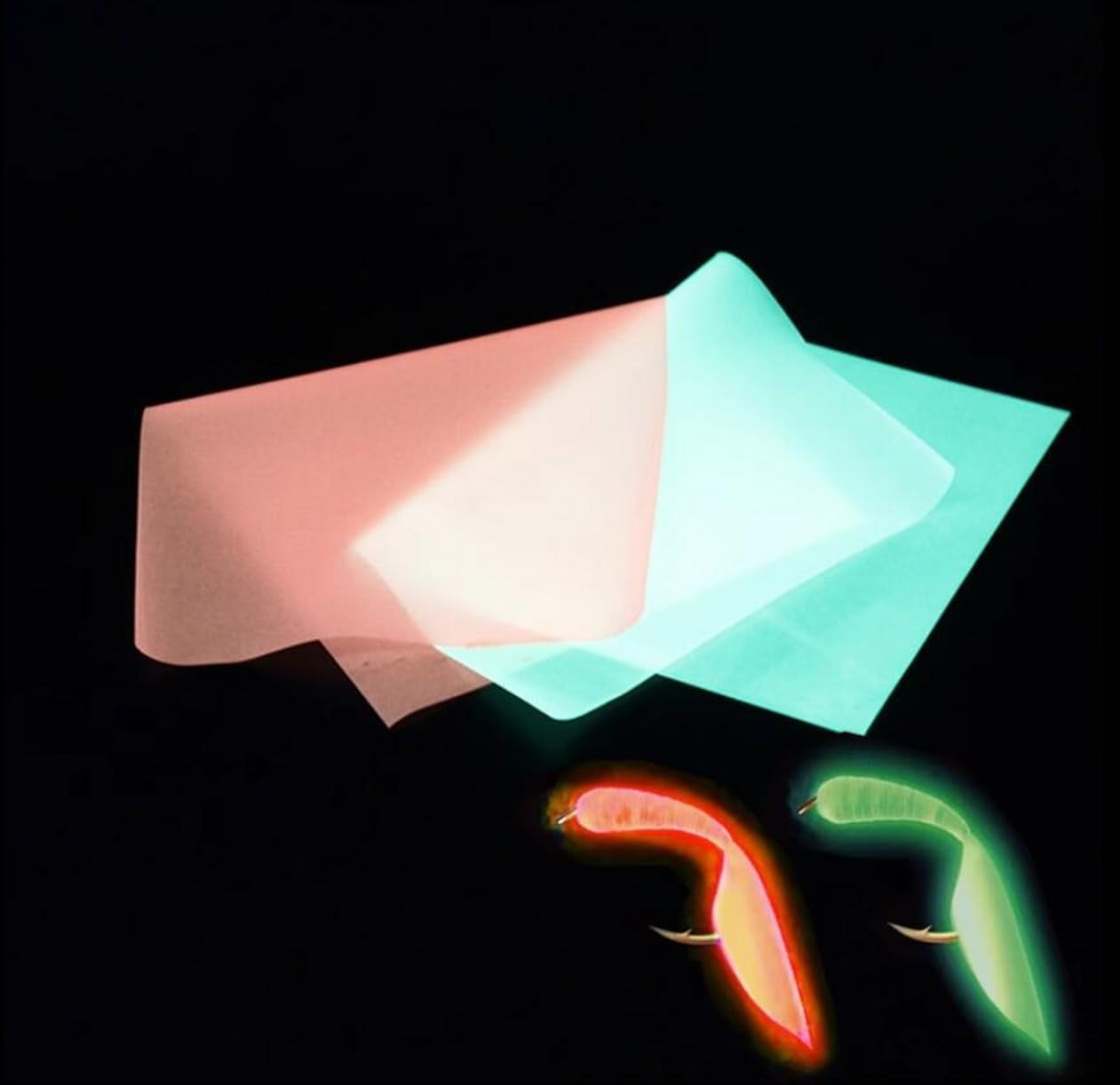 2pcs Glow in The Dark Thin Skin&Twisted flashabou Holographic Tinsel ...