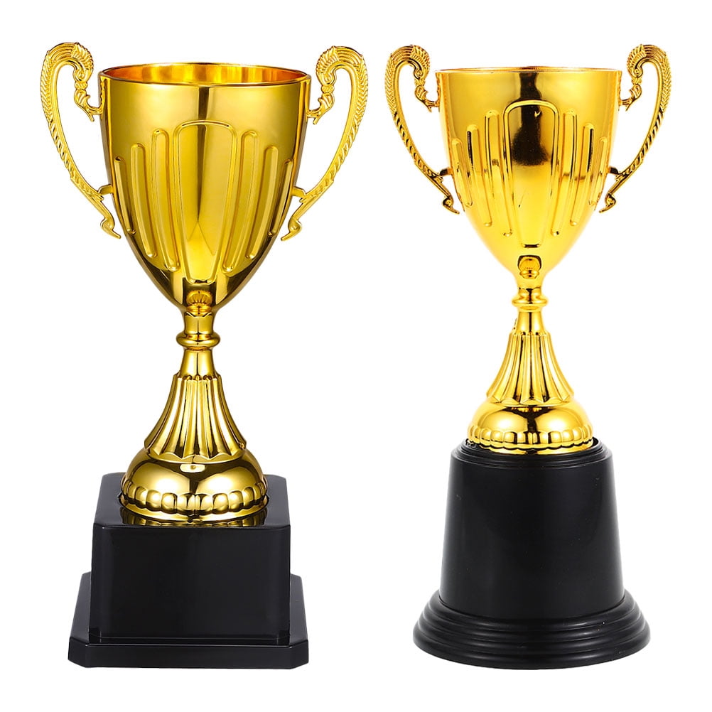 2pcs Gold Award Trophy: Mini Trophy Awards Cup With Sturdy Base For ...