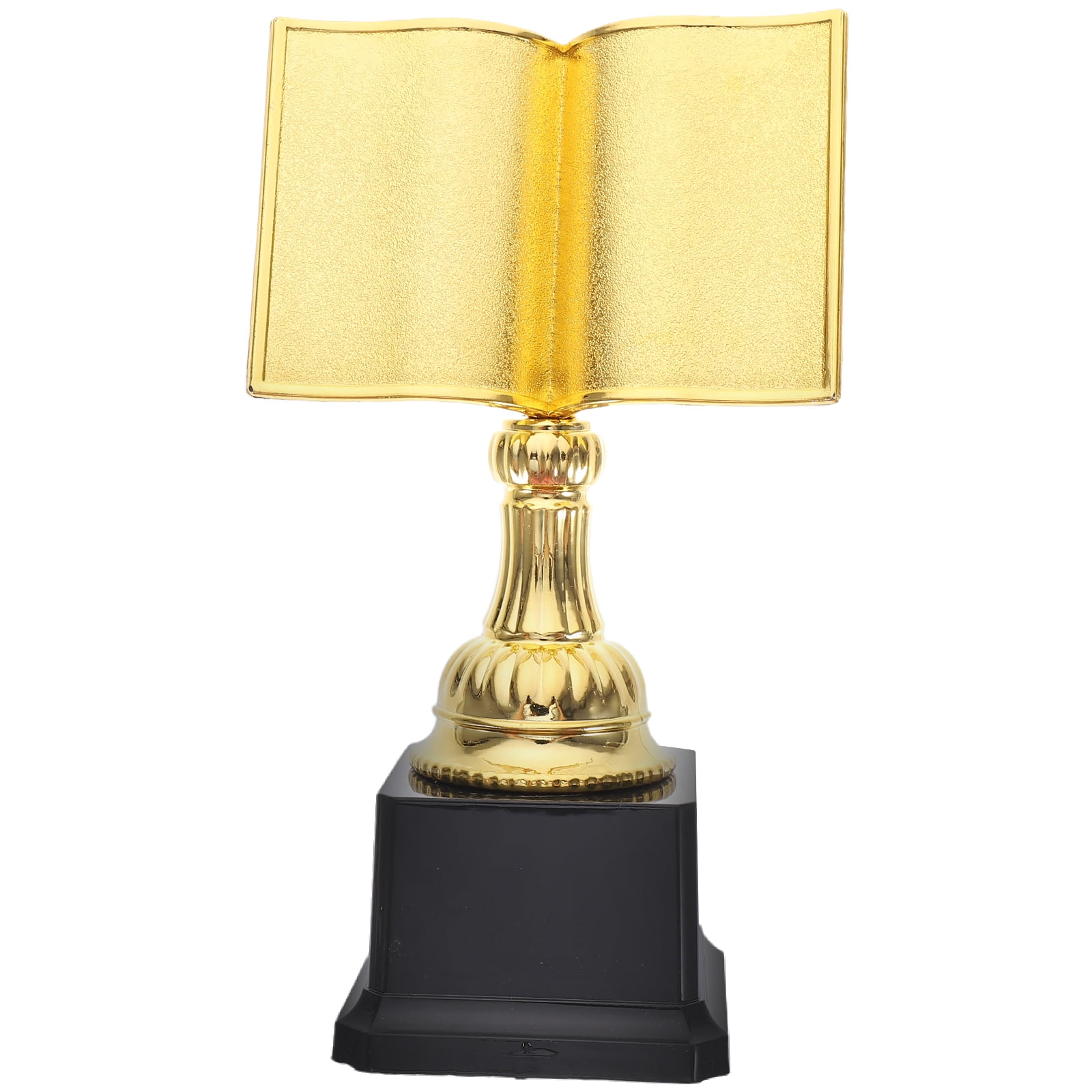 2pcs Gold Reading Trophy Award Plastic Book Shaped Winner Trophy Large ...