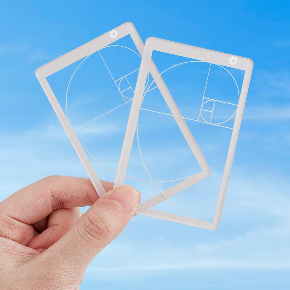 2pcs Golden Ratio View Finder 2 Styles Fibonacci Photo Composition Tool ...
