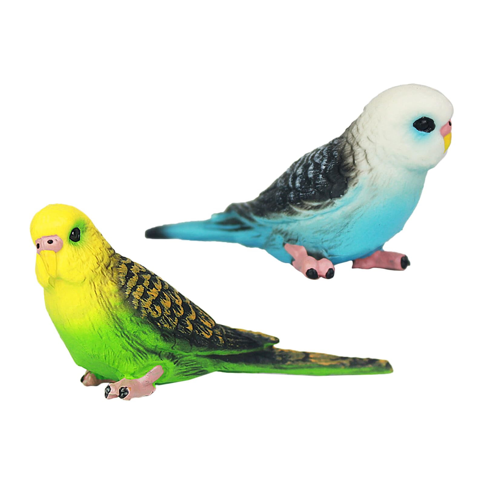 2pcs Gorgeous Garden Simulation Feathered Bird Plastic Decoration ...