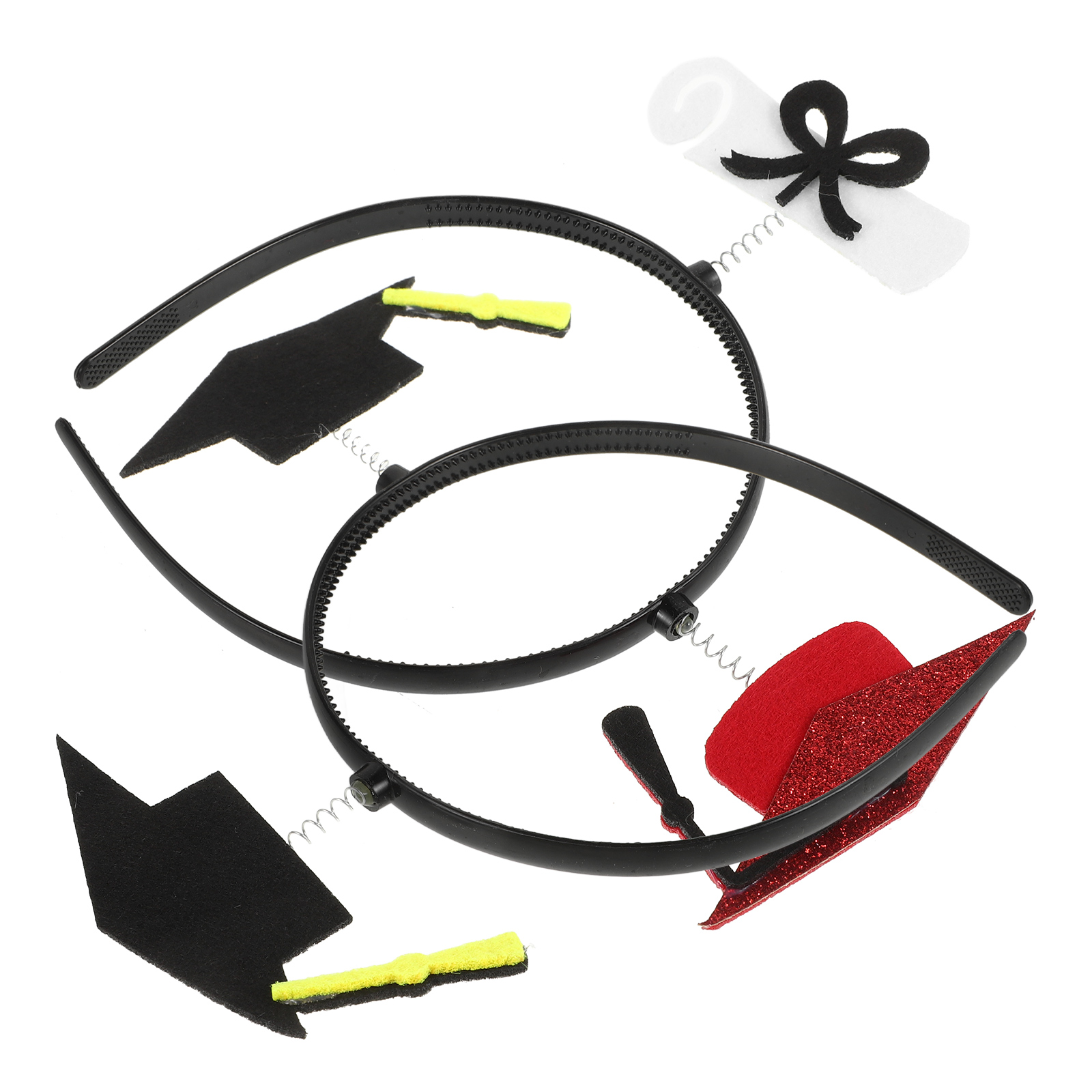 2pcs Graduation Hat Headband Mini Grad Cap Headband Graduation Party ...