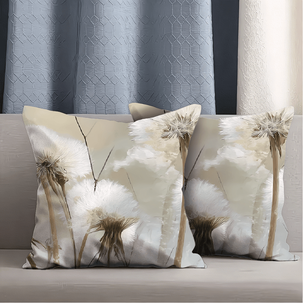 2pcs Graduation Season Gift. Country Dandelion short plush fabric ...