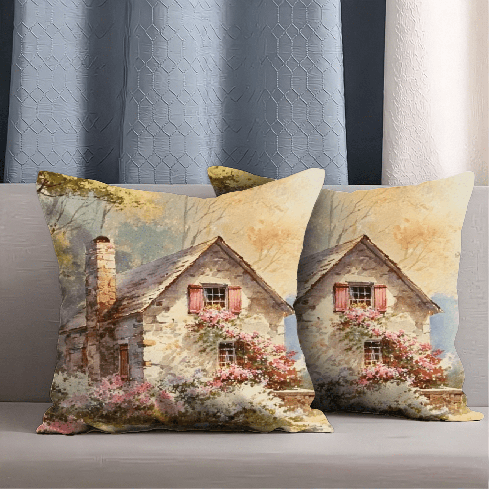 2pcs Graduation Season Gift Rustic Watercolor Cottage Garden Design ...