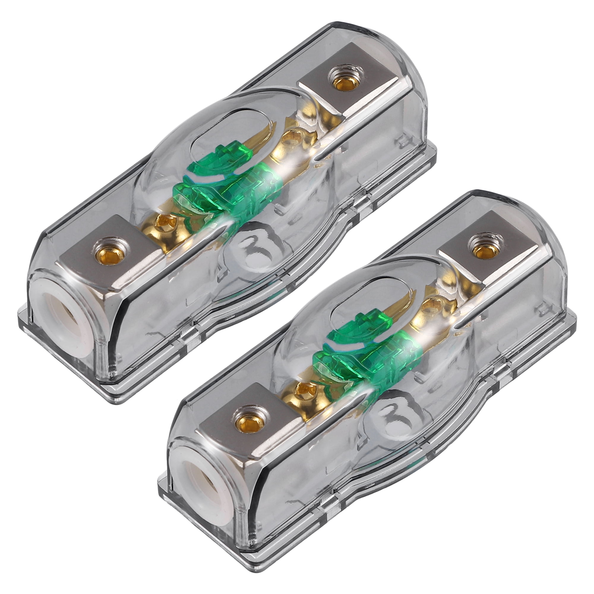 2pcs Gray 30 Amp ANL Fuse Holder Base 30A Fuse Distribution Block 4 ...