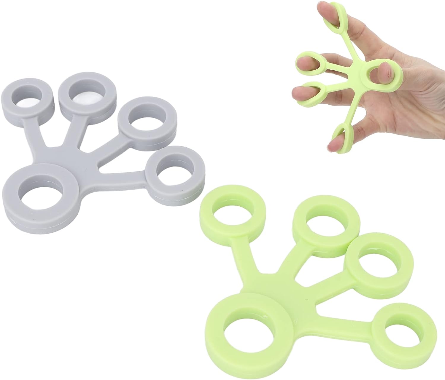 2pcs Grip Strength Trainer, Finger Stretcher Portable Finger Exerciser ...