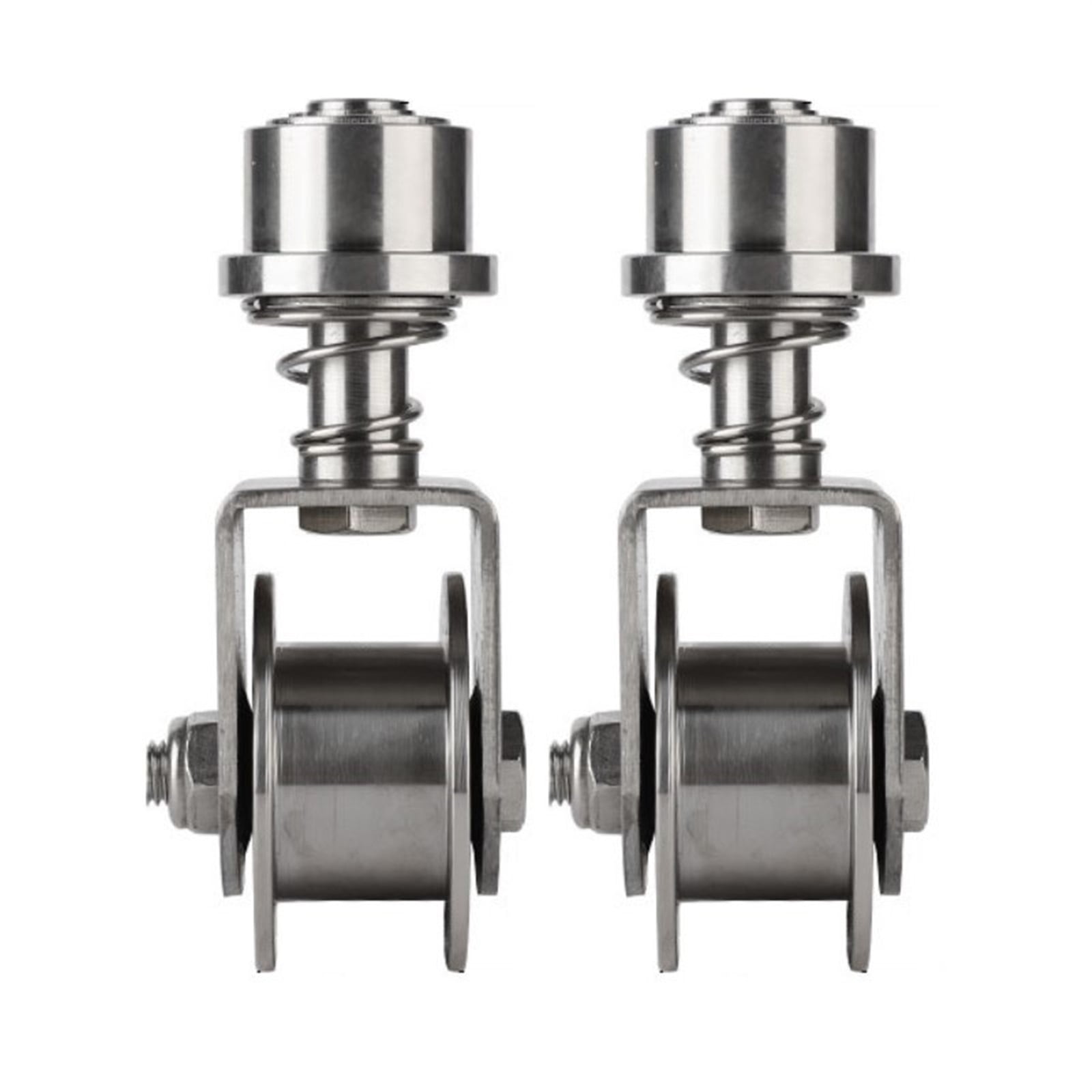 2pcs Groove Spring Universal Wheel 304 Stainless Steel Heavy Duty Track ...