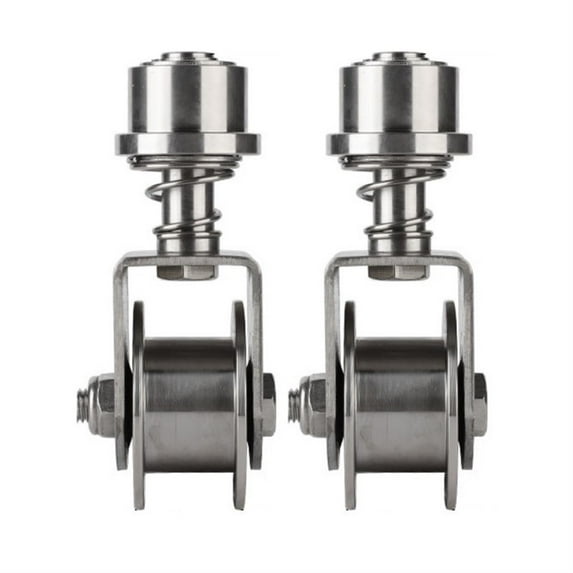 2pcs Groove Spring Universal Wheel 304 Stainless Steel Heavy Duty Track ...