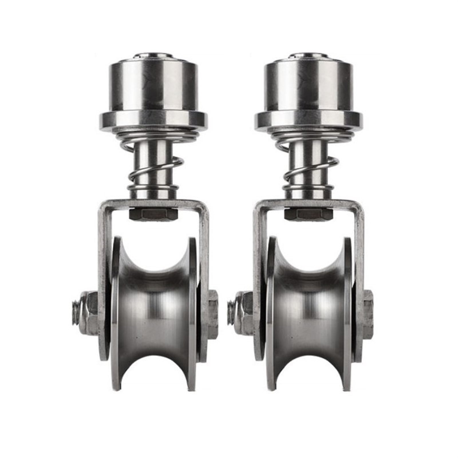 2pcs Groove Spring Universal Wheel 304 Stainless Steel Heavy Duty Track ...