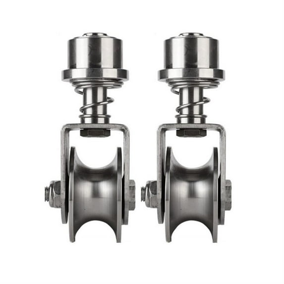 2pcs Groove Spring Universal Wheel 304 Stainless Steel Heavy Duty Track ...