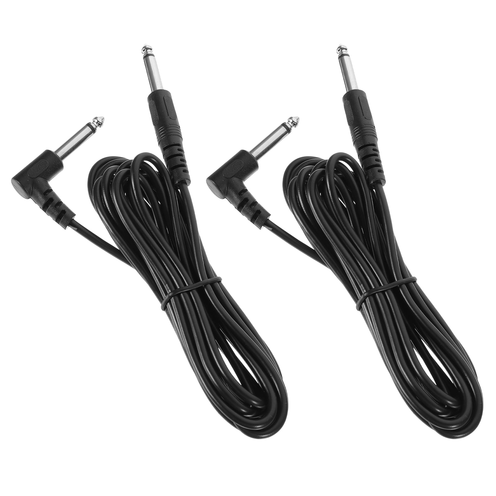 2pcs Guitar Cables 6.35mm Audio Cables Universal Connection Cables ...