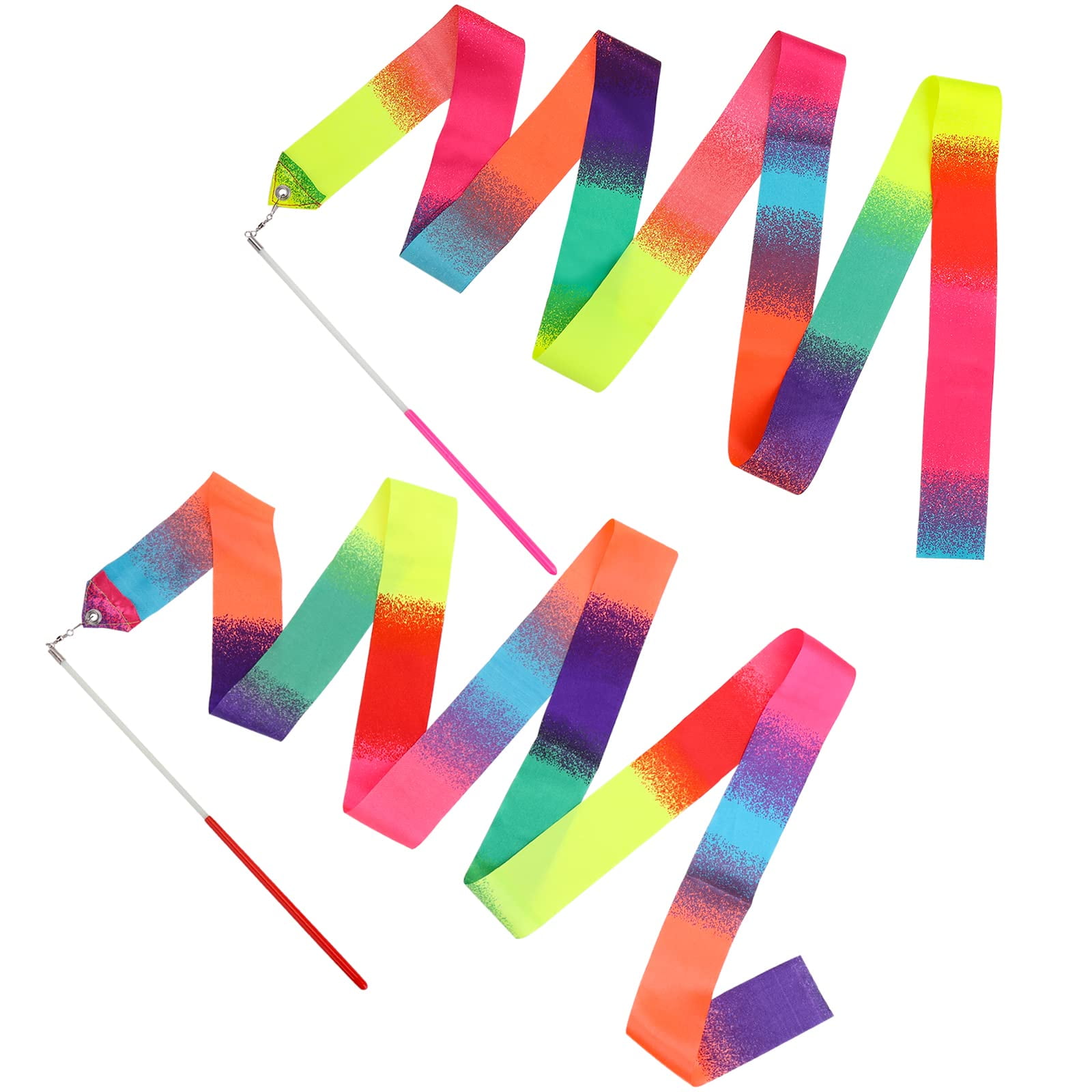 2pcs 78.7 Inch Dance Ribbon Streamers, Gymnastics Rhythmic Ribbon Wand ...