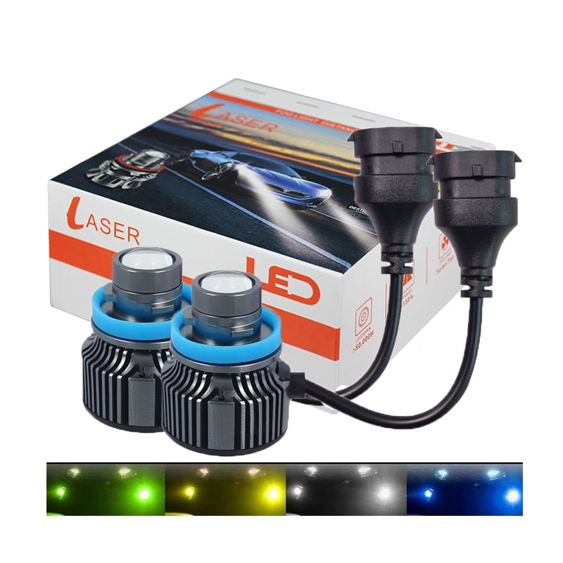 2pcs H7 H11 Led Fog Lights For Cars Canbus CPS Laser Lens H8 H9 9005 ...