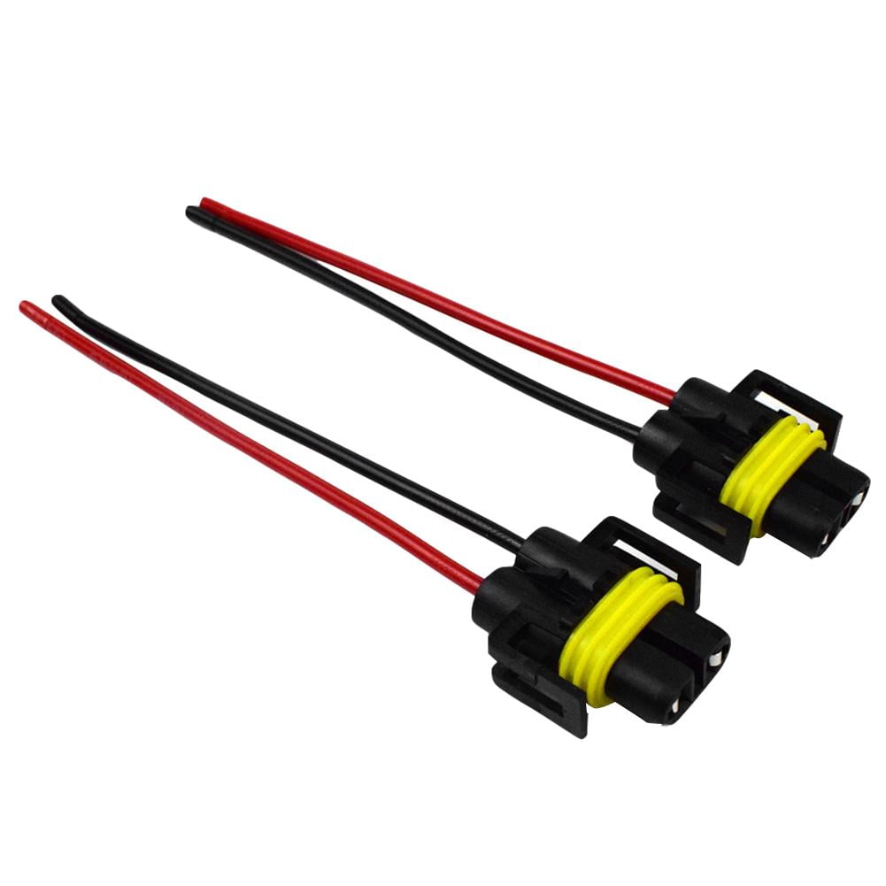 2pcs H8/H9/H11 Car Bulb Socket Female Adapter Connector for Headlight ...