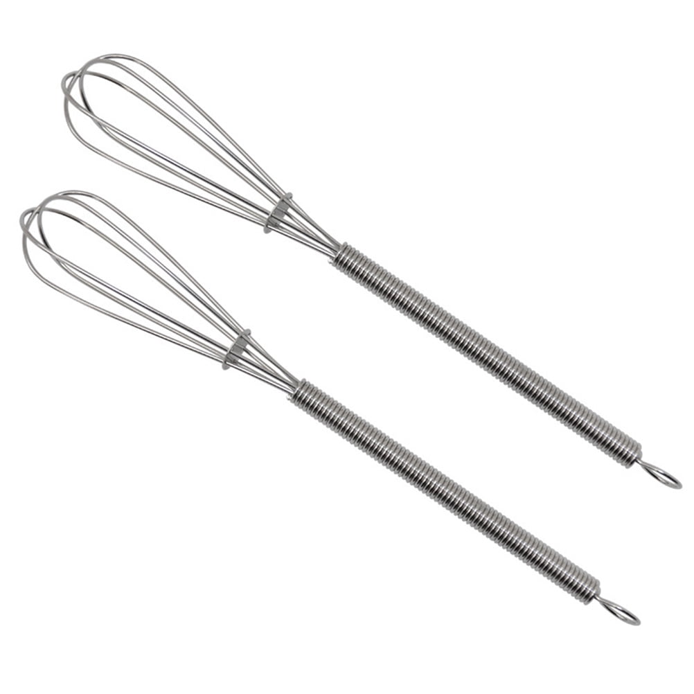 2pcs Hair Color Cream Mixer Stir Stainless Steel Salon Whisk Salon Hand ...