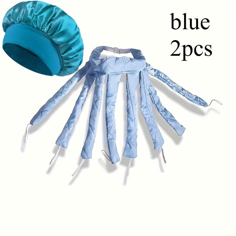 2pcs Hair Curler Headband for Long Hair, Satin Heatless Curling Rod ...