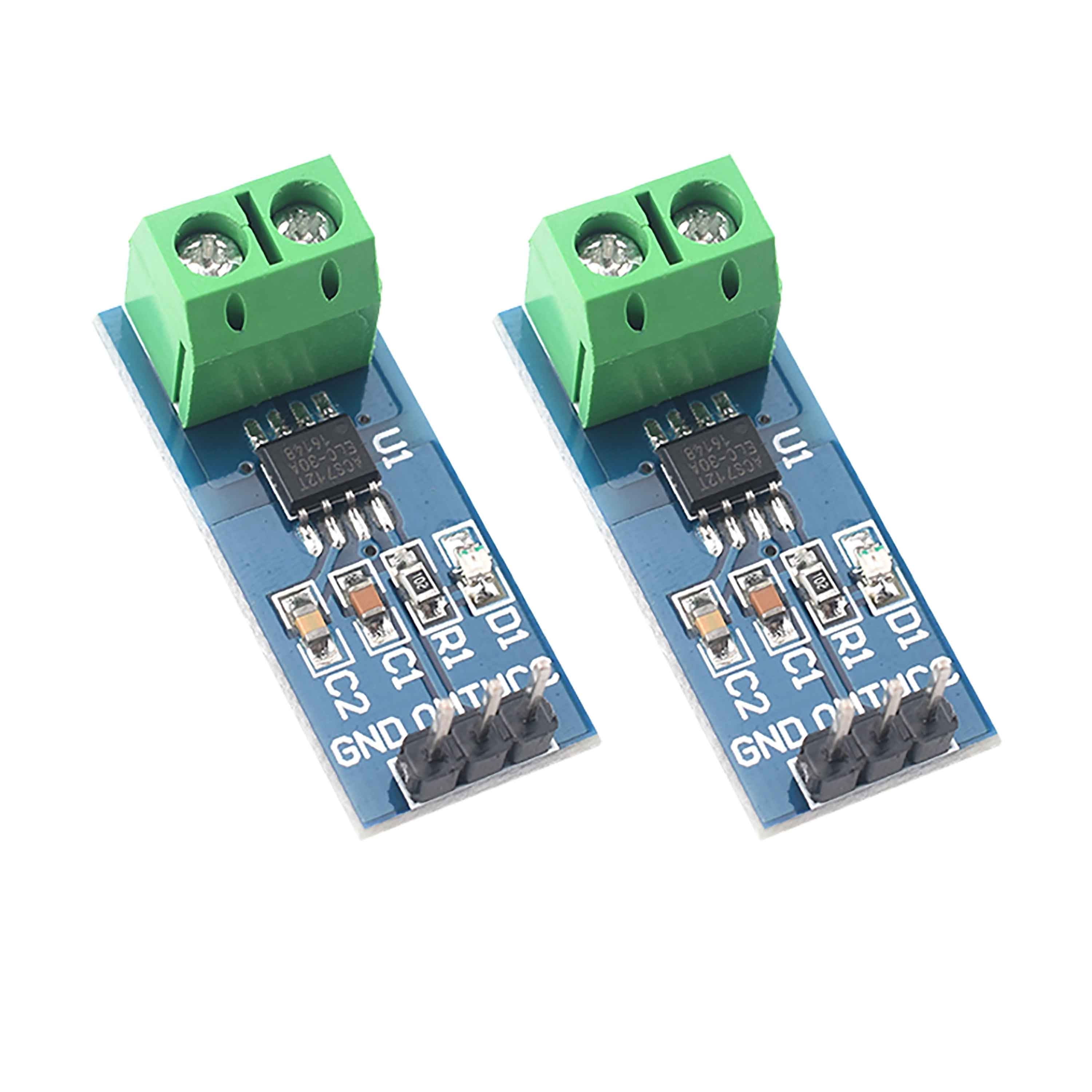 2pcs Hall Current Sensor Module Range Current Inspect With Over Current ...