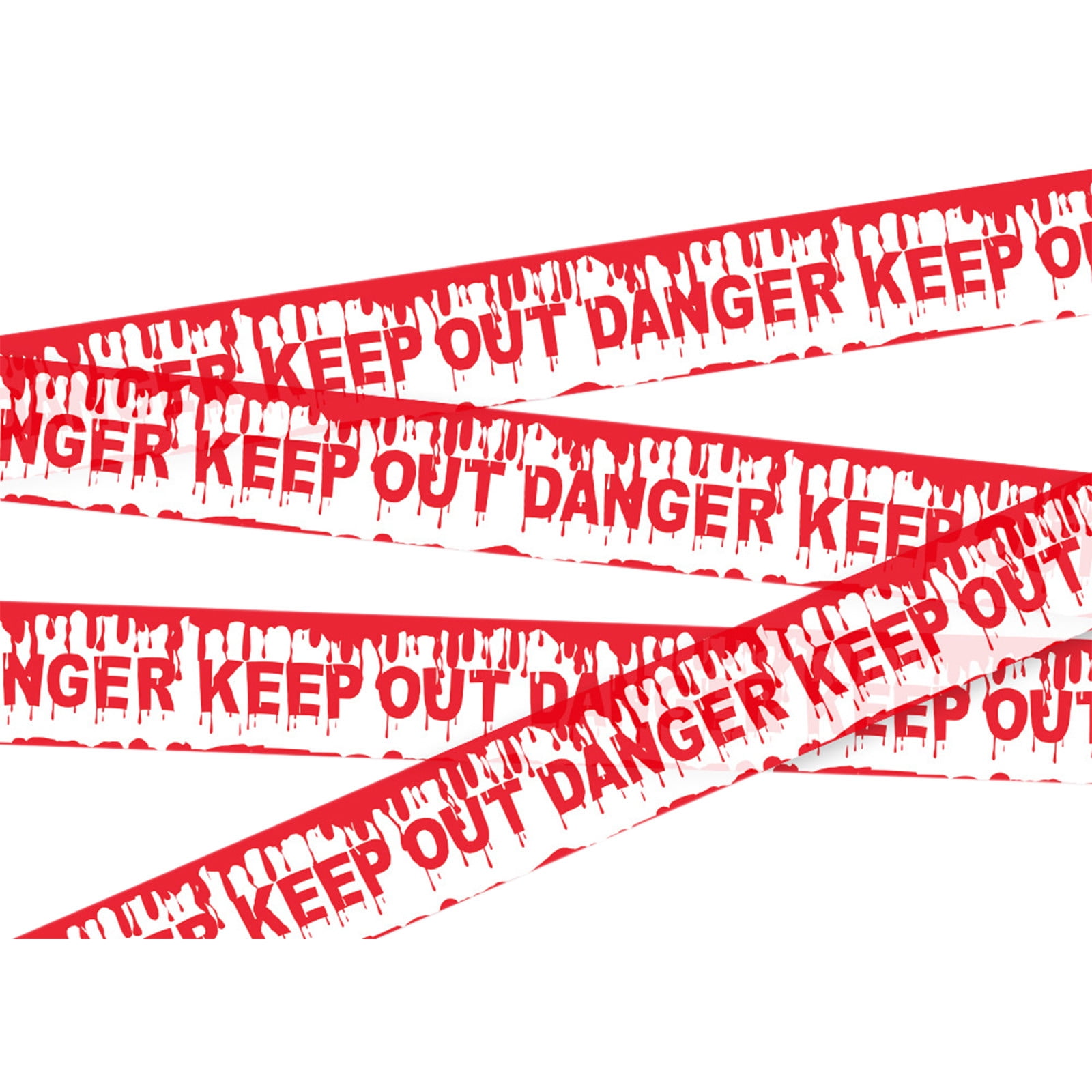 2pcs Halloween Haunted House Decoration Warning Caution Tape Keep Out ...