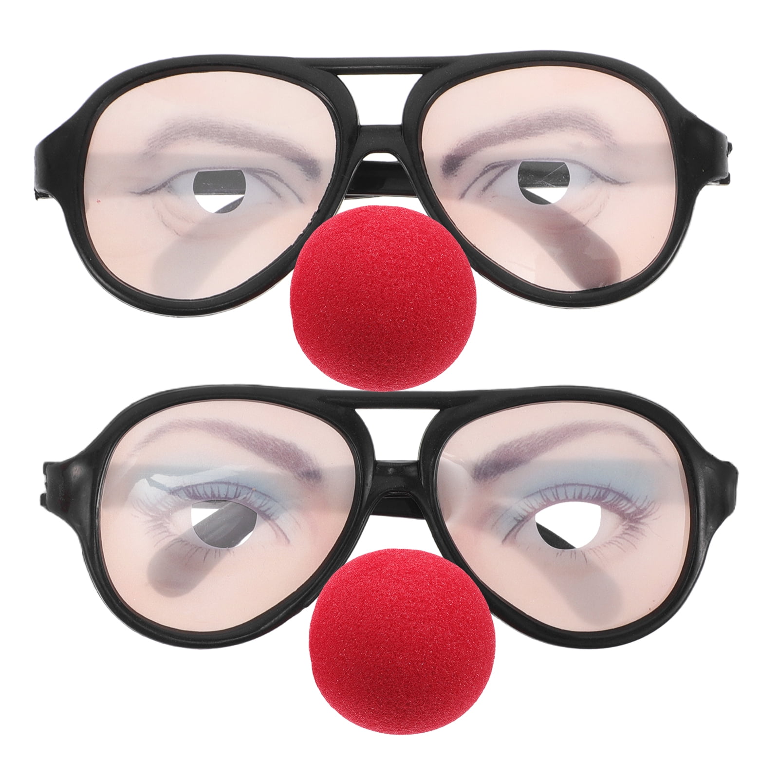 2pcs Halloween Trick Glasses Male Female Funny Eyes Glasses Prank ...