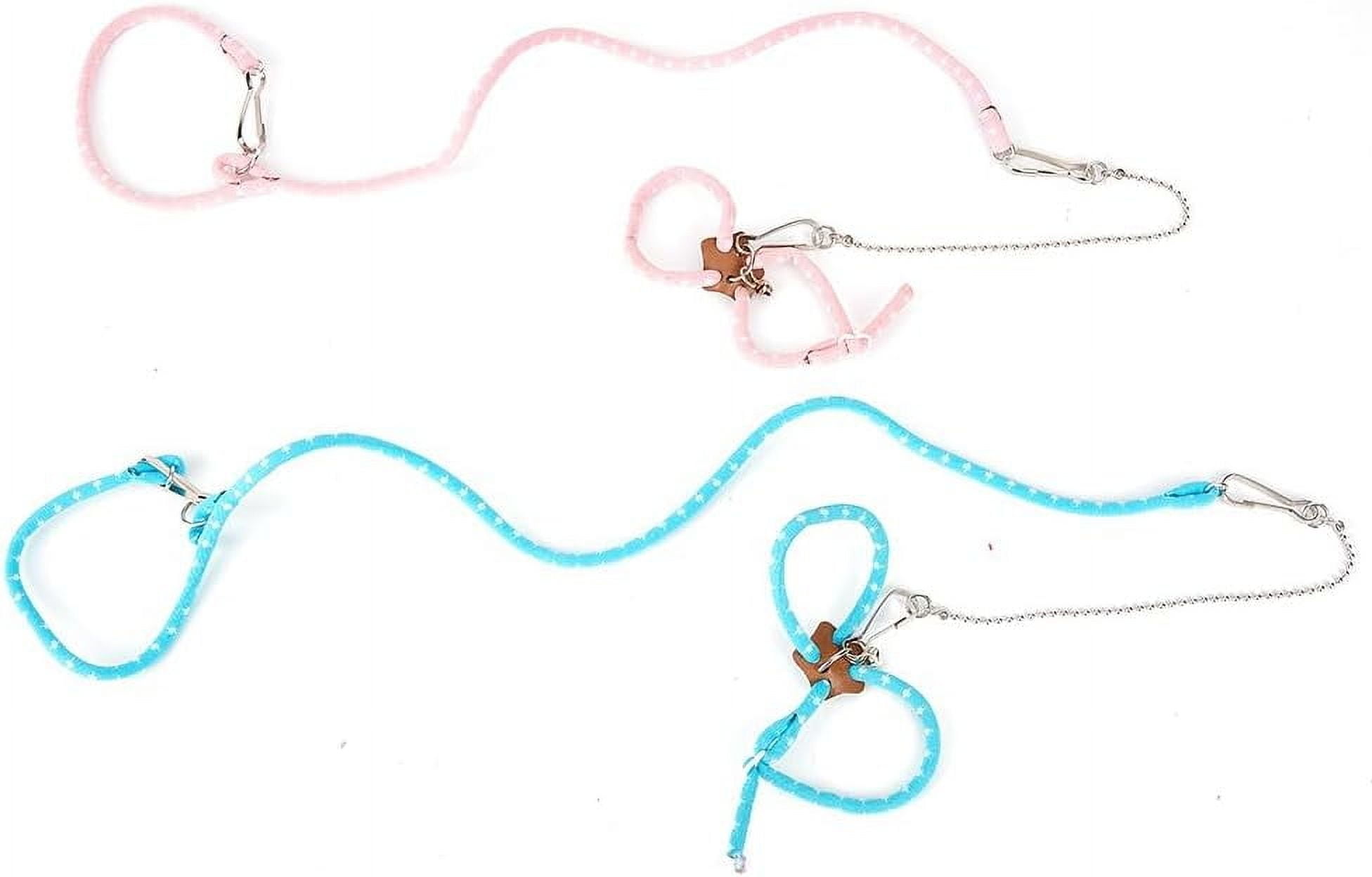 2pcs Hamster Traction Rope 2 Color Gliders Harness Leash Set Small ...