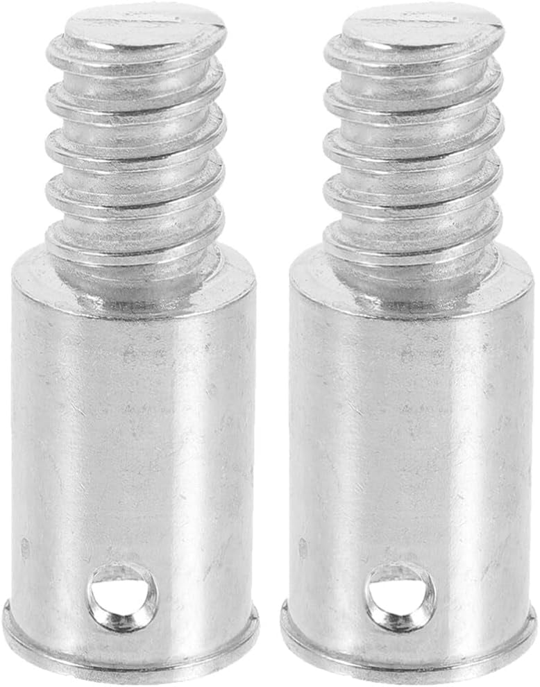 2pcs Handle Tips for Poles Handle Tips for Wood Poles Metal Thread Tip ...