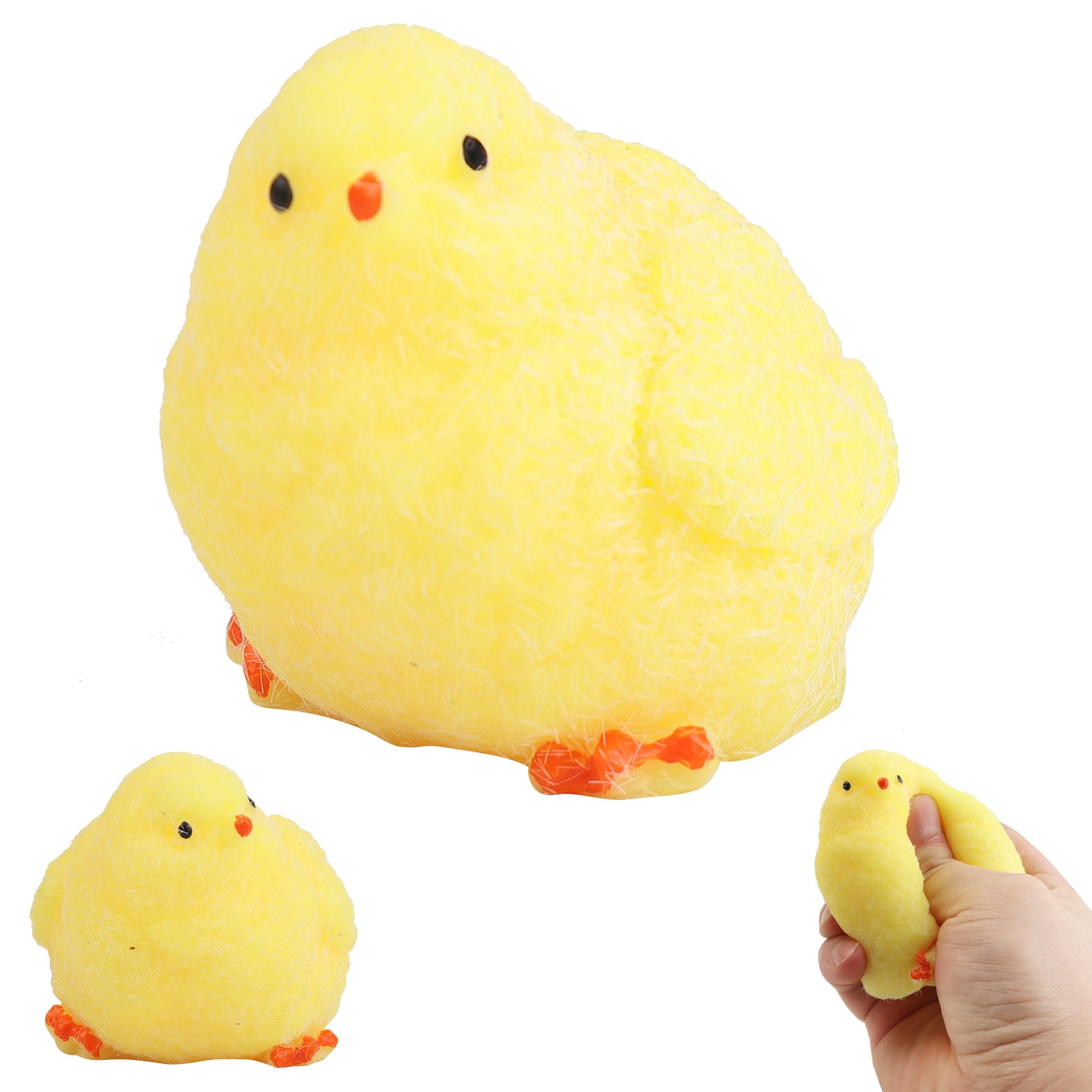 2pcs Handmad Squishy Chick Soft Squishy Fidget Toys Silicone Squeeze ...