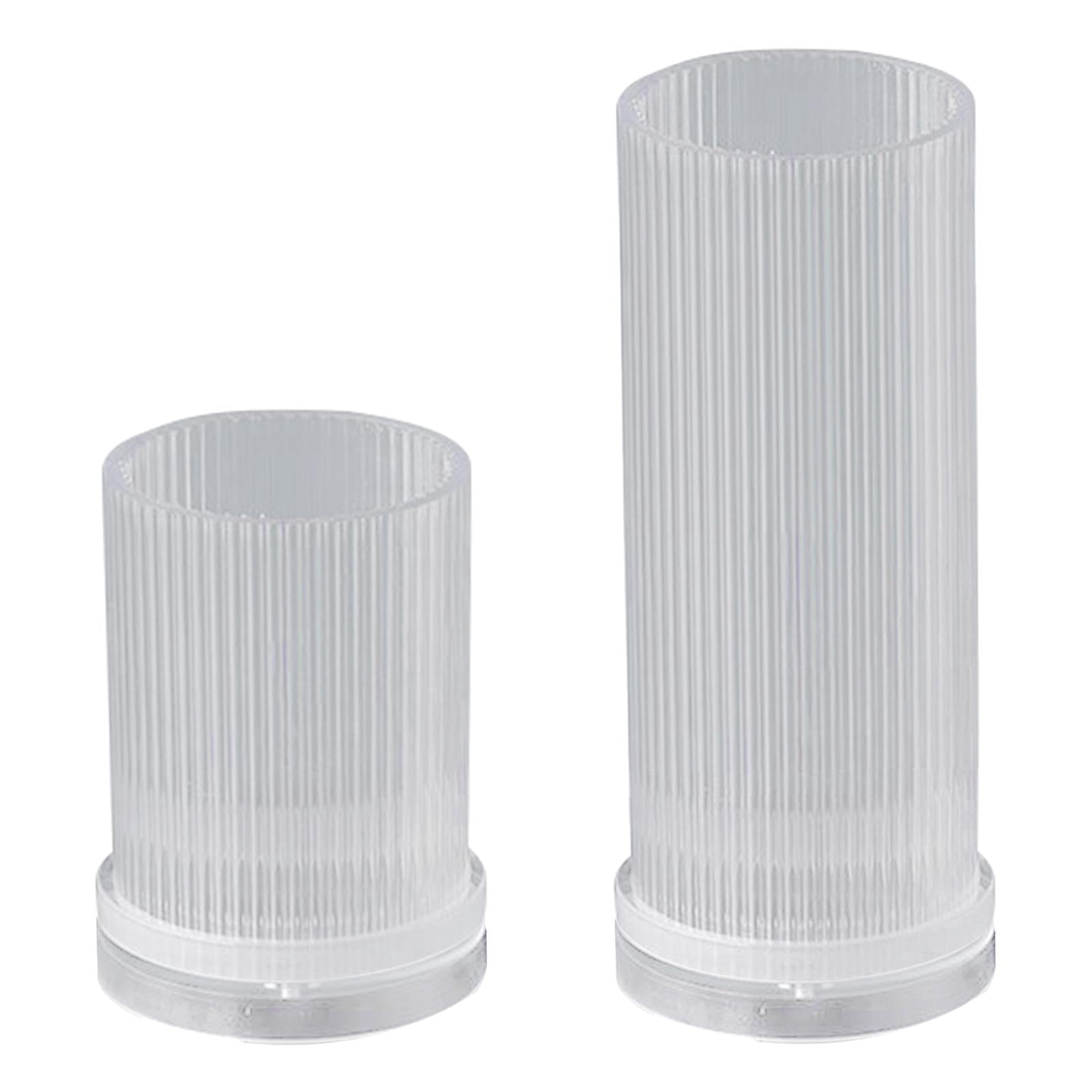 2pcs Handmade Pillar Model Cylinder Rib Candle Making Craft DIY ...