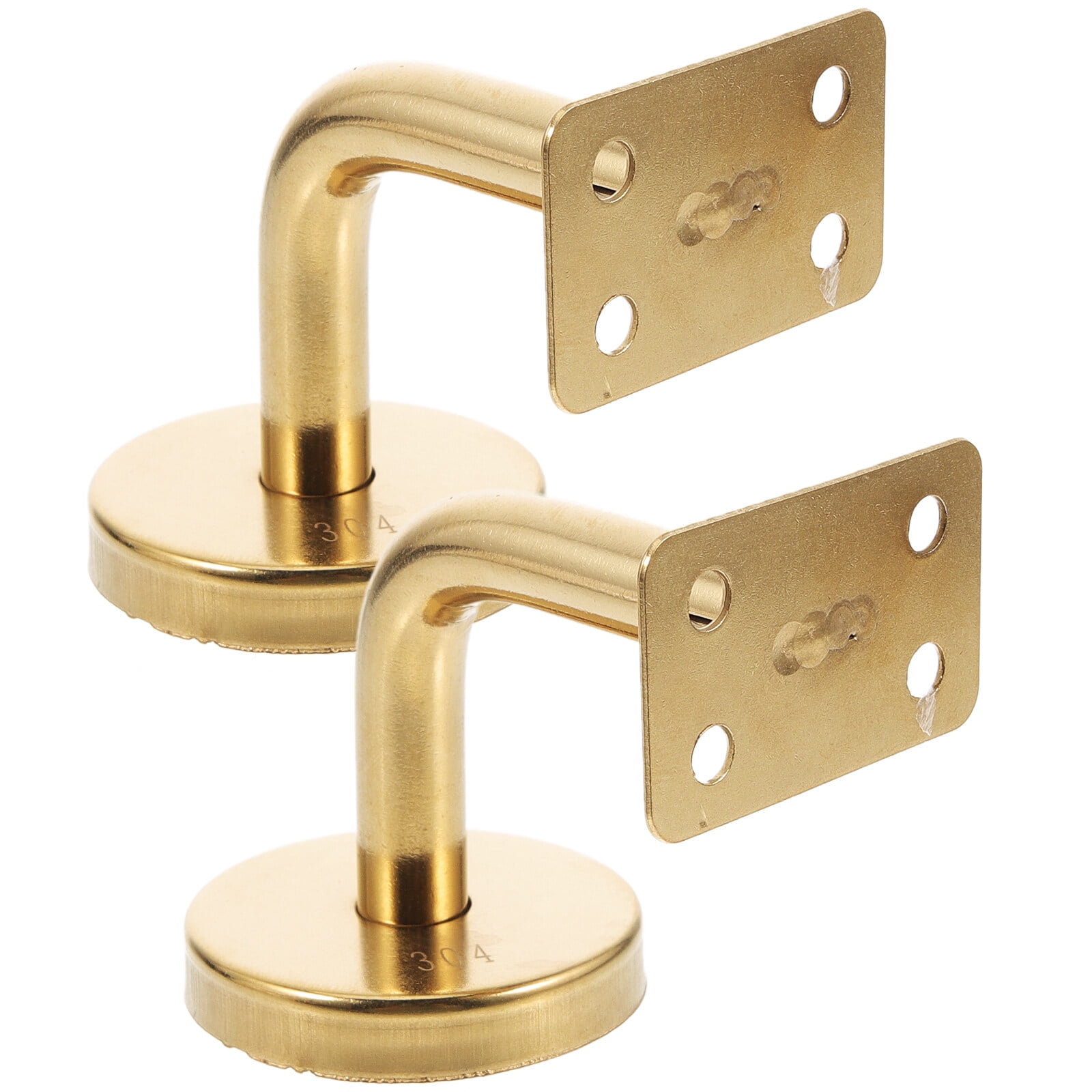 2pcs Handrail Bracket Stainless Steel Stair Rail Bracket Flat Sheet ...