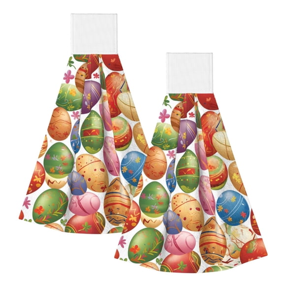 2pcs Hanging Coral Velvet Hand Towel Is Light Breathable And Absorptive ...
