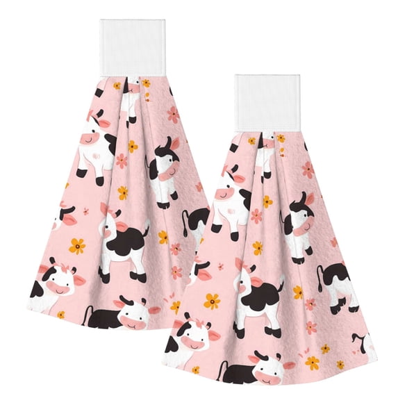 2pcs Hanging Coral Velvet Hand Towel Is Light Breathable And Absorptive ...