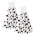 2pcs Hanging Coral Velvet Hand Towel Is Light Breathable And Absorptive ...