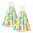 2pcs Hanging Coral Velvet Hand Towel Is Light Breathable And Absorptive ...