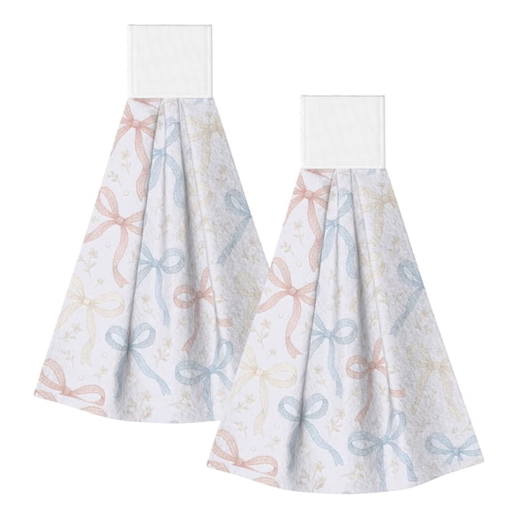 2pcs Hanging Coral Velvet Hand Towel Is Light Breathable And Absorptive ...
