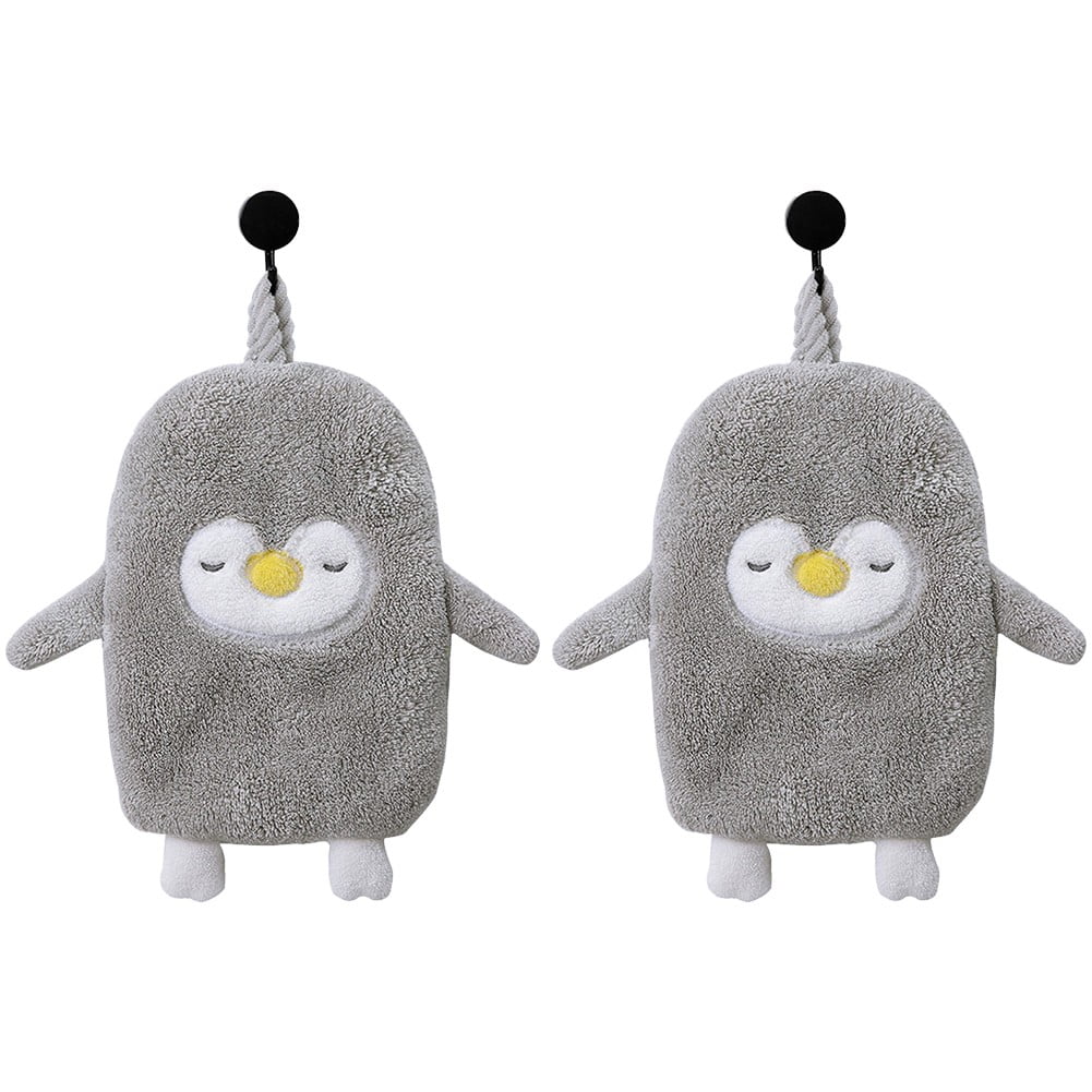 2Pcs Hanging Hand Towel Cute Bathroom Hand Towel Absorbent Quick-Drying ...