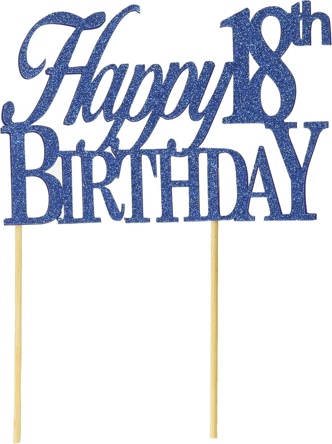 2pcs Happy 18th Birthday Cake Topper, 1pc, 18th Birthday, Cake , Party ...