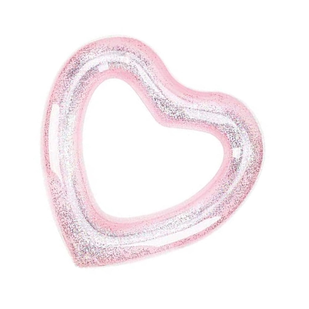 2pcs Heart Glitter Float Water Ring Sequin Swimming Ring Swim Inner ...