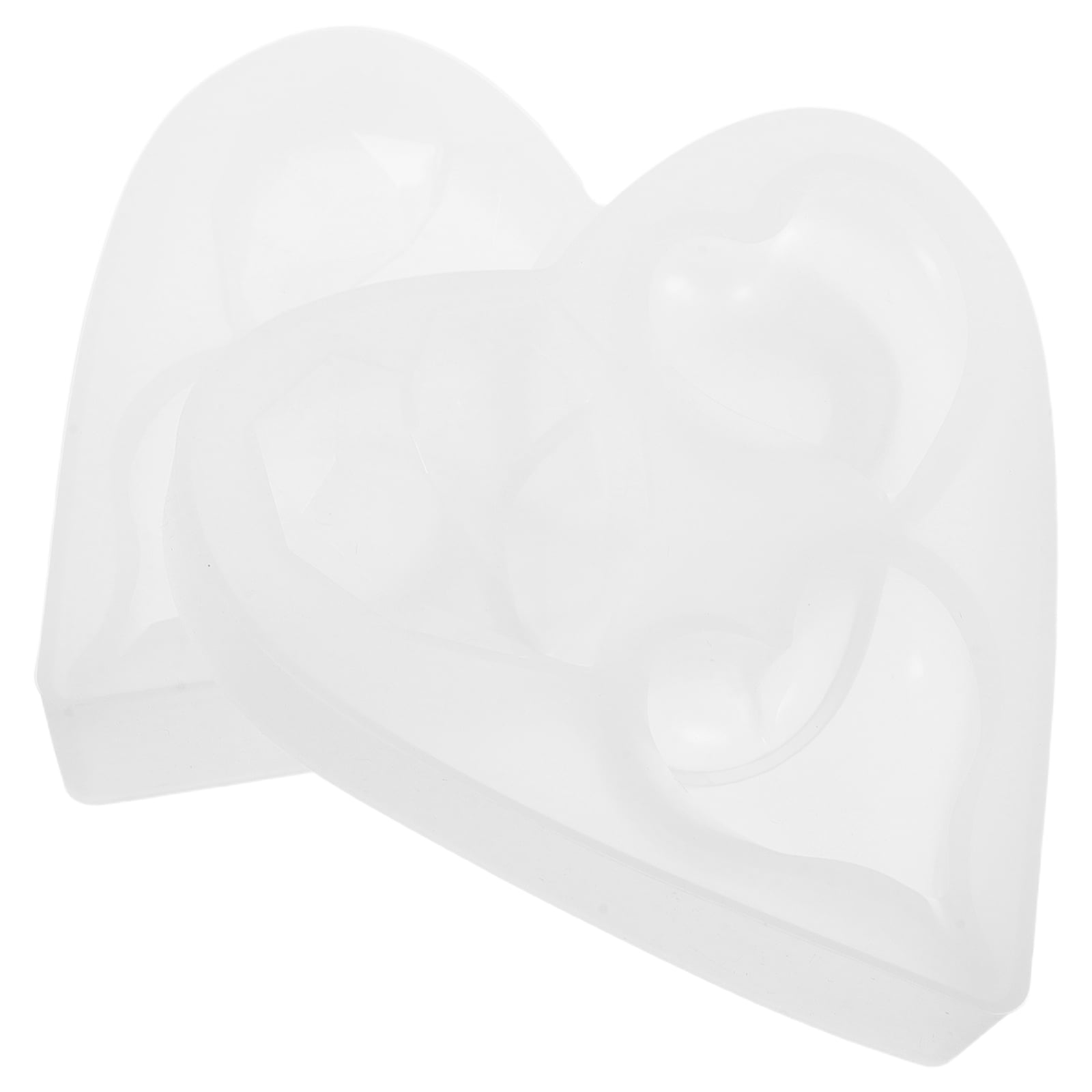 2pcs Heart Resin Casting Mold: Heart-Shaped Silicone Molds - 3 Cavity ...