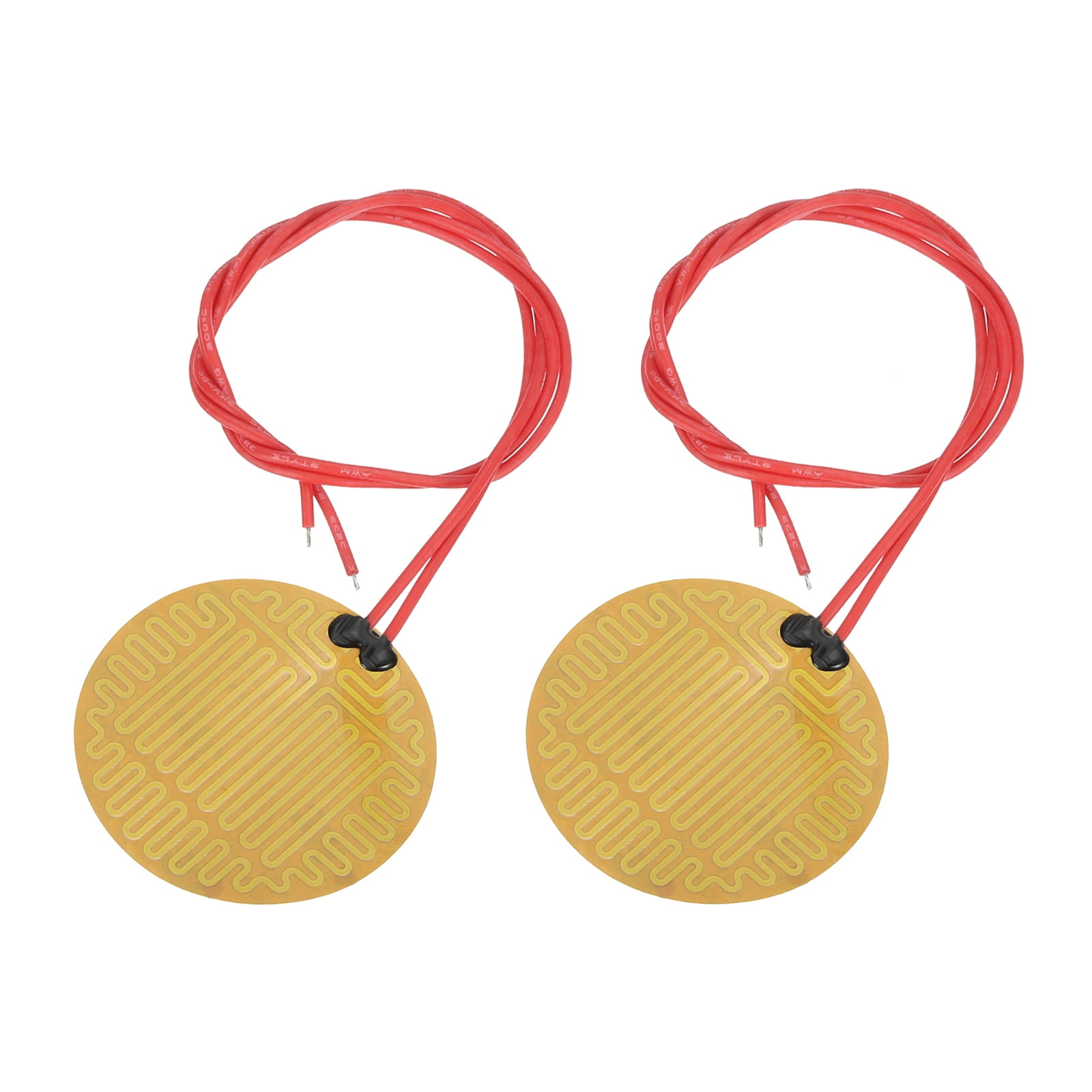 2pcs Heater Film Heating Plate 13W 12V Polyimide Adhesive Heat Pad 70mm ...