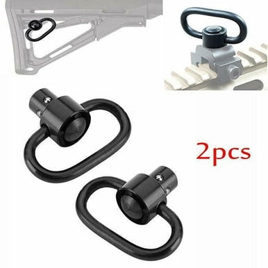 2pcs Heavy Duty Flush Push Button Quick Detach QD Sling Swivel Mount US ...