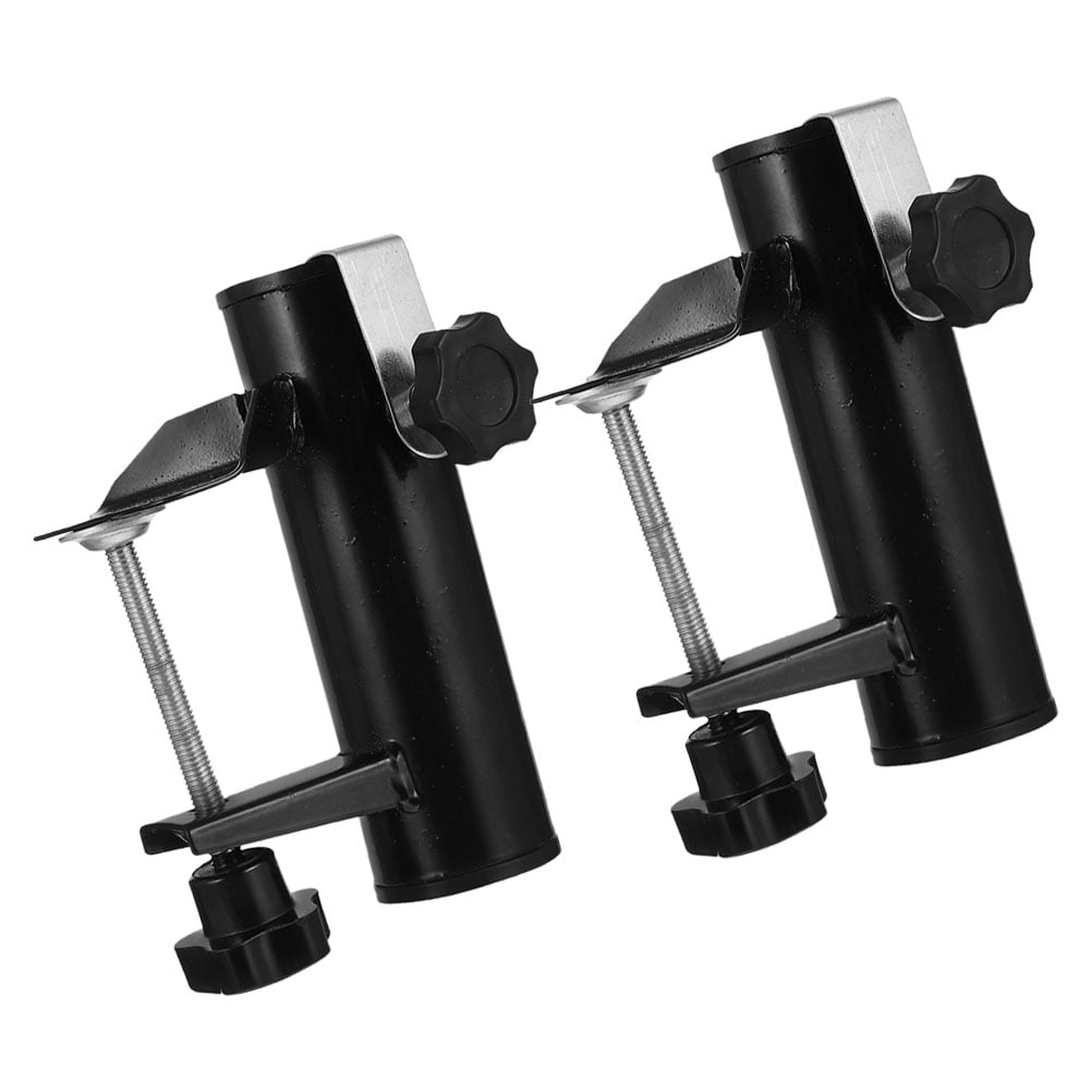 2pcs Umbrella Clamp Stand Holder Outdoor Heavy Duty Umbrella Mount Clip ...
