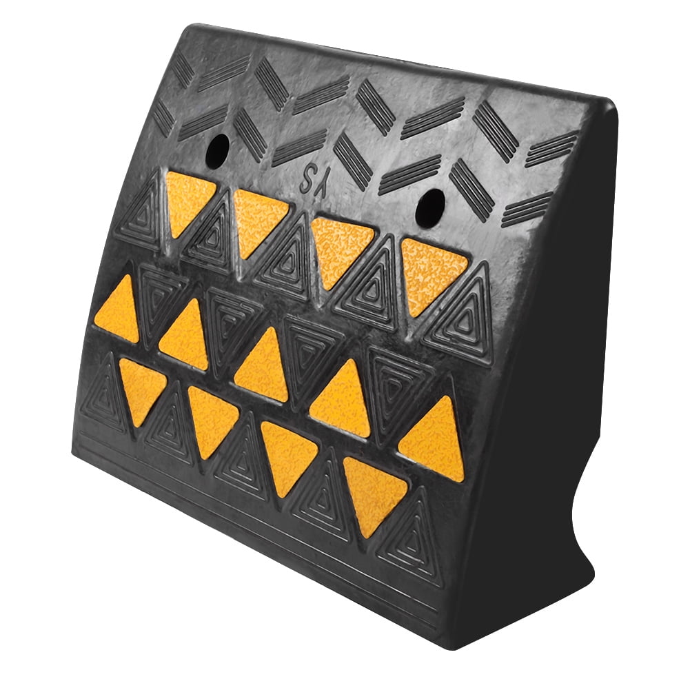 2pcs Heavy Duty Rubber Curb Ramps Driveway Threshold Ramp for Car ...