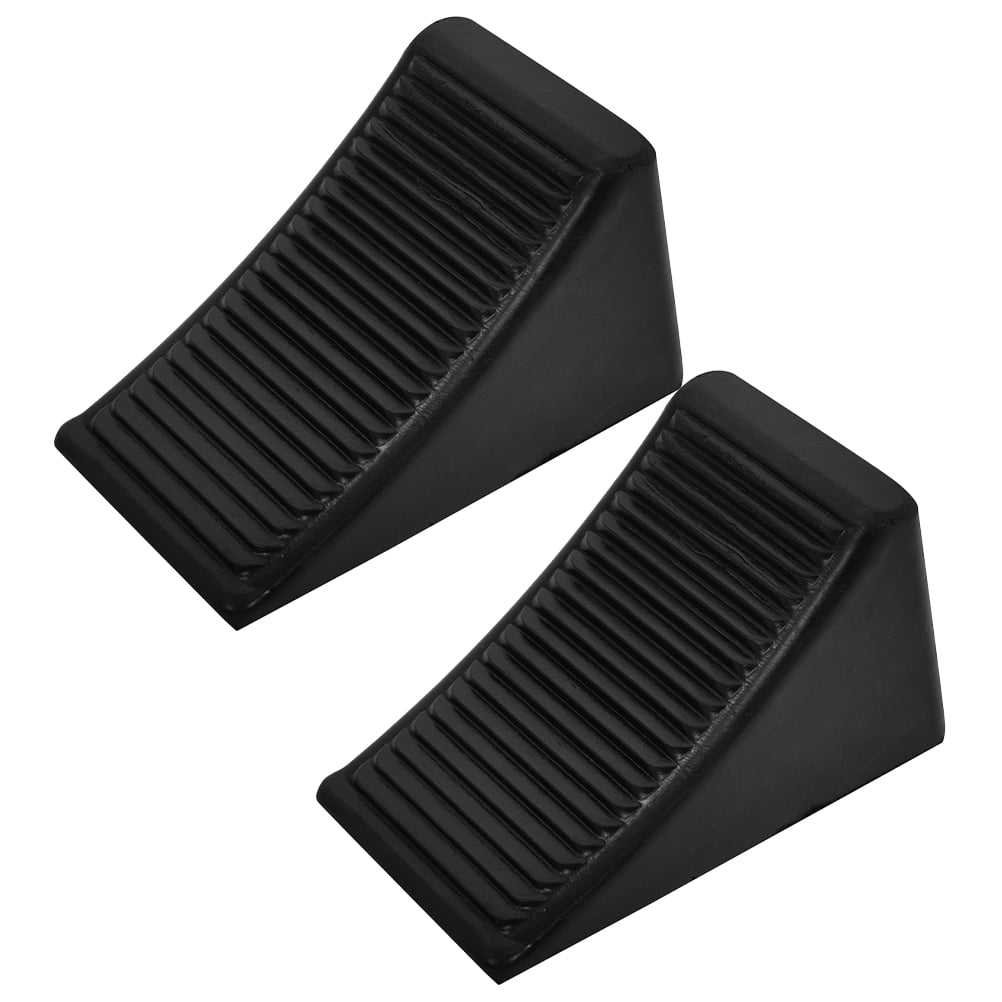 2pcs Heavy Duty Rubber Wheel Chocks RV Wheel Chock Front and Back Tires ...